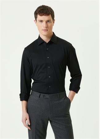Corneliani Erkek Siyah Gömlek 39 IT Corneliani Erkek Siyah Gömlek 39 IT