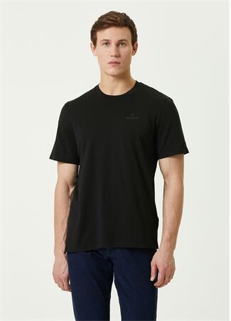 Moncler Erkek Siyah Logolu T-shirt S EU