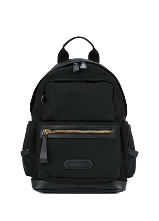 Tom Ford Erkek Siyah Logolu Sırt Çantası EU Tom Ford Erkek Siyah Logolu Sırt Çantası EU