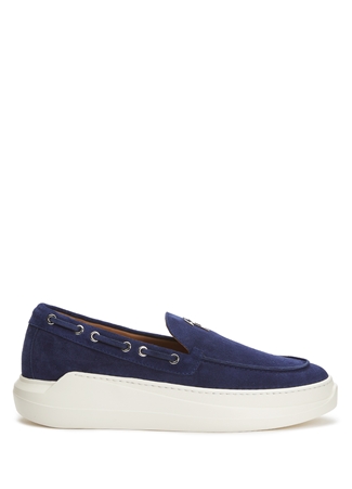 Giuseppe Zanotti Erkek Lacivert Logolu Deri Loafer 39.5 Eu Giuseppe Zanotti Erkek Lacivert Logolu Deri Loafer 39.5 Eu