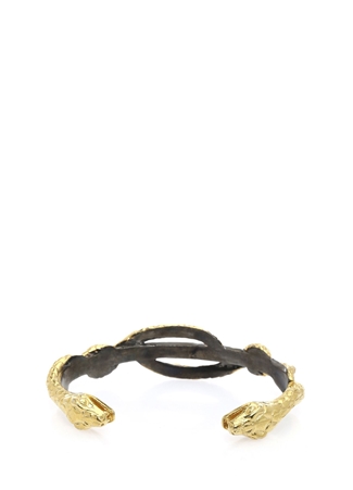 AIDA Erkek Yılan Gümüş Rengi ve Altın Kaplama Bileklik EU AIDA Erkek Yılan Gümüş Rengi ve Altın Kaplama Bileklik EU