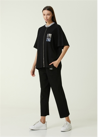 Agaleevic Kadın Siyah Patch Detaylı Pantolon S EU Agaleevic Kadın Siyah Patch Detaylı Pantolon S EU