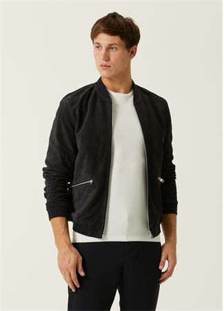 Sandro Erkek Lacivert Dik Yaka Süet Mont M EU Sandro Erkek Lacivert Dik Yaka Süet Mont M EU