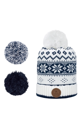 Cabaia Kadın Bloody Mary Beyaz Ponpon Detaylı Bere EU Cabaia Kadın Bloody Mary Beyaz Ponpon Detaylı Bere EU