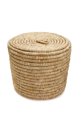 Bloomingville Lin L Kapaklı Sepet Bej Bloomingville Lin L Kapaklı Sepet Bej