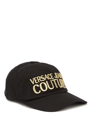 Versace Jeans Couture Erkek Siyah Logo Nakışlı Şapka EU Versace Jeans Couture Erkek Siyah Logo Nakışlı Şapka EU