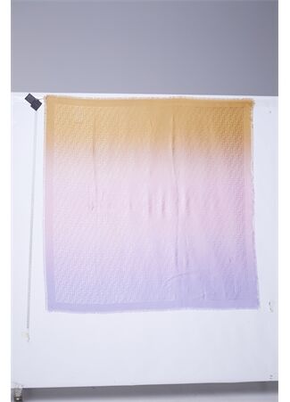 Fendi Kadın Pembe Degradeli İpek Şal Eu