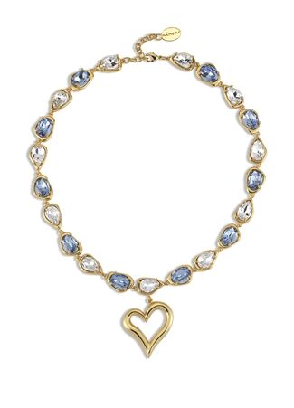 Ninon Kadın İstanbul Taşlı Kalpli Altın Rengi Kaplama Kolye EU