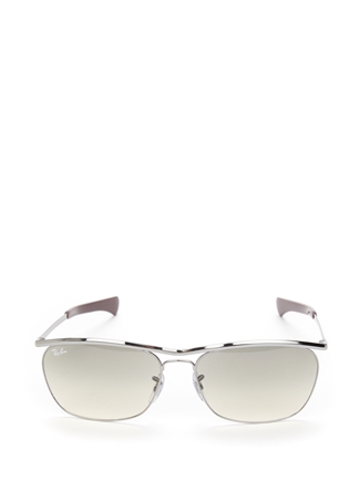 Ray-Ban Silver Dikdörtgen Formlu Erkek Güneş Gözlüğü Gri 60 EU Ray-Ban Silver Dikdörtgen Formlu Erkek Güneş Gözlüğü Gri 60 EU
