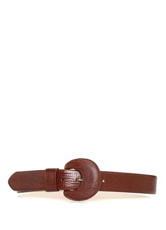 Faraway Kadın Crescent Kahverengi Dokulu Deri Kemer S EU Faraway Kadın Crescent Kahverengi Dokulu Deri Kemer S EU