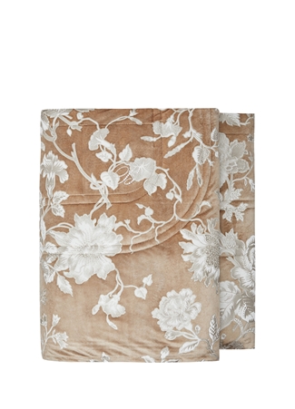 Blumarine Home Regale Bej Çift Kişilik Yatak Örtüsü Altın Rengi Blumarine Home Regale Bej Çift Kişilik Yatak Örtüsü Altın Rengi