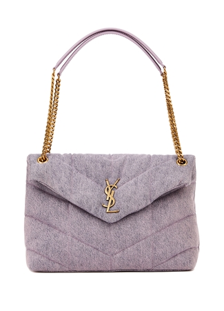 Kadın Puffer Medium Kapitoneli Deri Omuz Çantası Mor Eu Kadın Puffer Medium Kapitoneli Deri Omuz Çantası Mor Eu