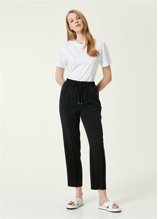 Beymen Club Kadın Siyah Nervürlü Pijama Pantolon 34