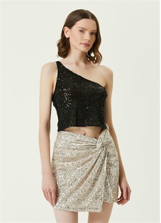 In the Mood for Love Kadın Elin Siyah Tek Omuzlu İşlemeli Bluz S EU In the Mood for Love Kadın Elin Siyah Tek Omuzlu İşlemeli Bluz S EU