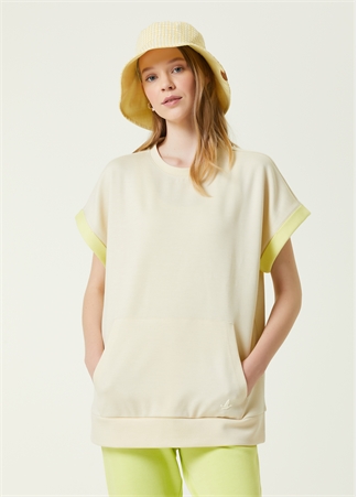 Beymen Club Kadın Oversize Bej Bisiklet Yaka Kısa Kol Sweatshirt Xs Beymen Club Kadın Oversize Bej Bisiklet Yaka Kısa Kol Sweatshirt Xs