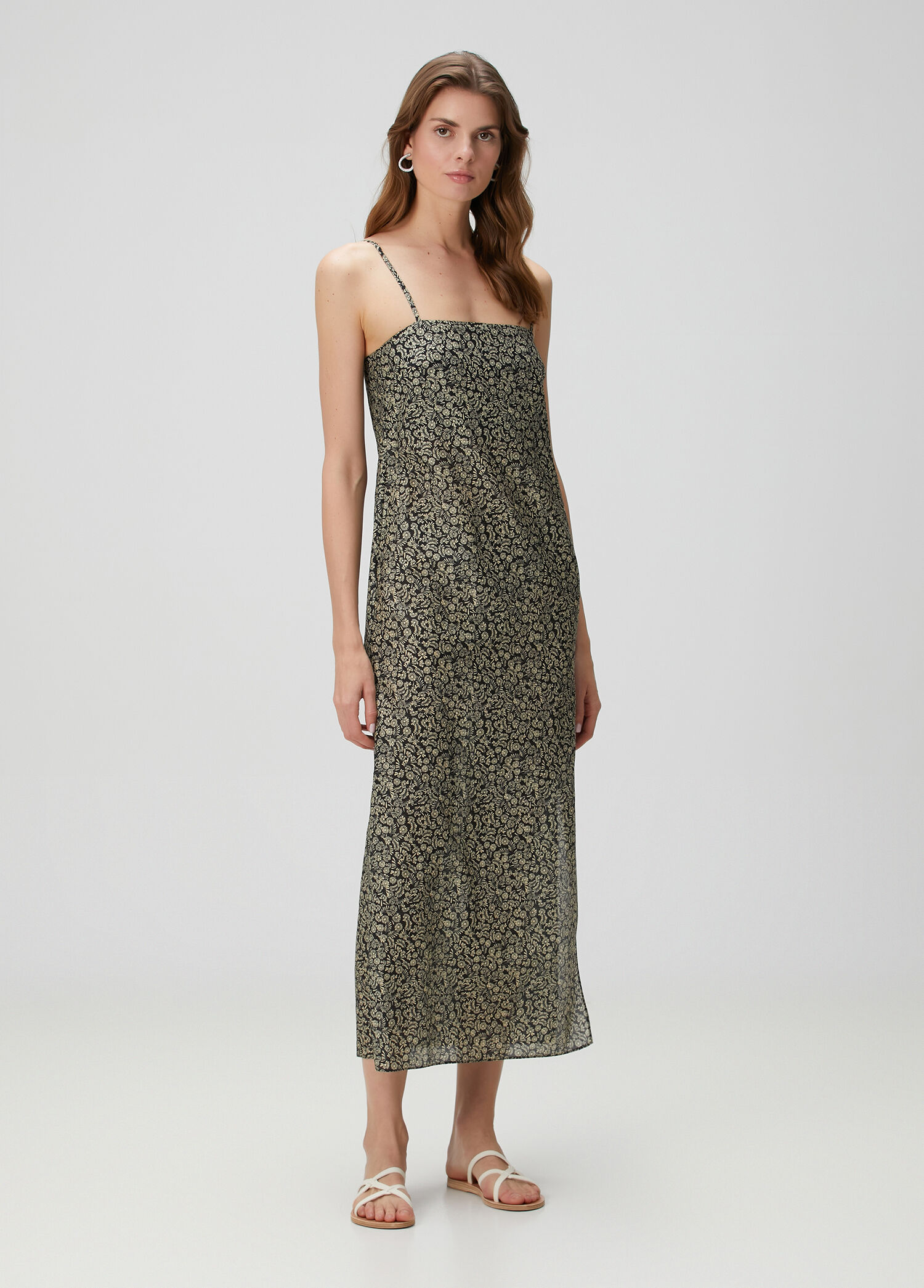 Matteau Swim - Black Floral Midi Beach Dress
