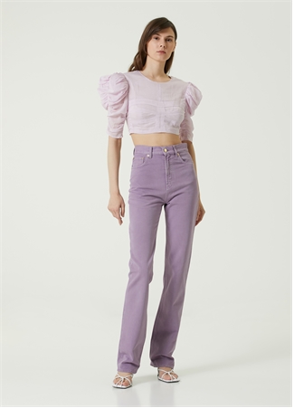 Isabel Marant Kadın Kobiaci Pembe Sırtı Bağcıklı Crop Bluz 34 FR Isabel Marant Kadın Kobiaci Pembe Sırtı Bağcıklı Crop Bluz 34 FR