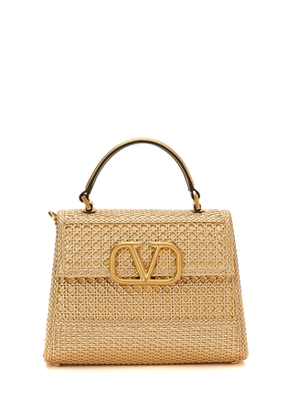Valentino Garavani Kadın Vsling Small Gold Deri Omuz Çantası Altın Rengi Eu Valentino Garavani Kadın Vsling Small Gold Deri Omuz Çantası Altın Rengi Eu