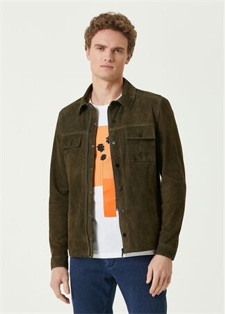 Beymen Club Erkek Haki Süet Ceket S