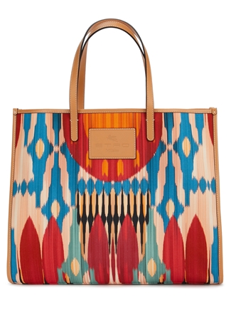Etro Kadın Colorblock Karışık Desenli Alışveriş Çantası EU Etro Kadın Colorblock Karışık Desenli Alışveriş Çantası EU