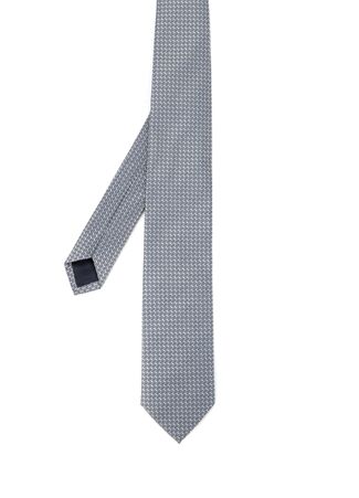 Cerimonia Erkek Mavi Desenli Kravat EU