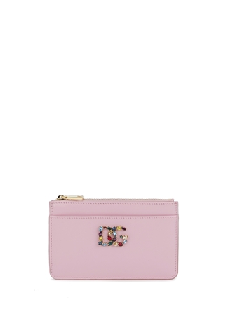 Dolce&Gabbana Kadın Pembe Logo Detaylı Deri Kartlık EU Dolce&Gabbana Kadın Pembe Logo Detaylı Deri Kartlık EU