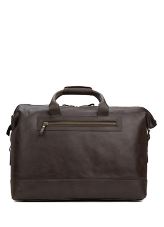 Beymen Collection Erkek Kahverengi Logolu Deri Seyahat Çantası EU Beymen Collection Erkek Kahverengi Logolu Deri Seyahat Çantası EU
