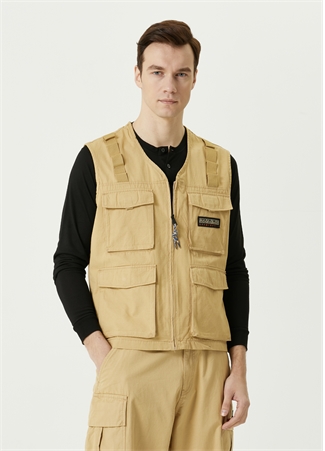 Napapijri Erkek Bej Logo Patchli Mont S EU Napapijri Erkek Bej Logo Patchli Mont S EU