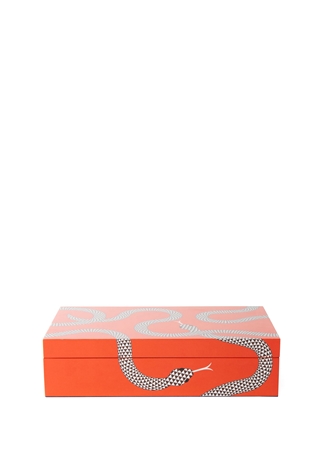 Jonathan Adler Large Eden Turuncu Ahşap Dekoratif Kutu Jonathan Adler Large Eden Turuncu Ahşap Dekoratif Kutu