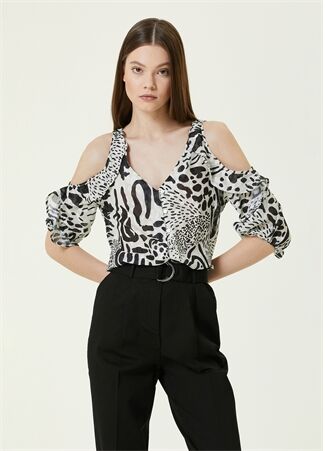 Network Kadın BLUZ Siyah XS EU