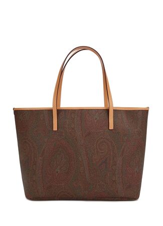 Etro Kadın Kırmızı Etnik Desenli Alışveriş Çantası EU