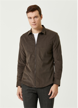 Network Erkek Slim Fit Vizon Gömlek Bej 42 EU Network Erkek Slim Fit Vizon Gömlek Bej 42 EU