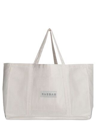 Susbag Erkek Big Coconut Recycled Beyaz Çanta L EU Susbag Erkek Big Coconut Recycled Beyaz Çanta L EU
