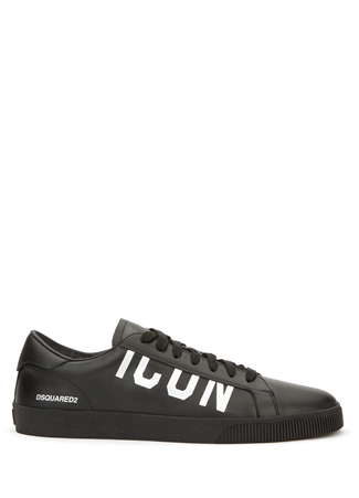 Dsquared2 Erkek Icon Casetta Siyah Deri Sneaker 42 EU Dsquared2 Erkek Icon Casetta Siyah Deri Sneaker 42 EU