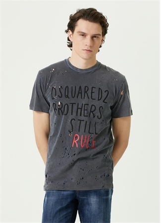 Dsquared2 Erkek Tshirt Gri S Eu Dsquared2 Erkek Tshirt Gri S Eu