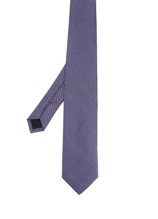 Beymen Collection Erkek Lila Desenli İpek Kravat Mor EU IT