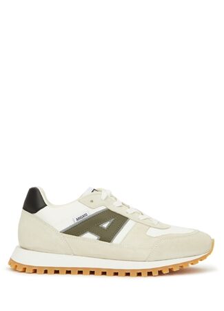 Axel Arigato Kadın Haki Bej Logo Detaylı Süet Sneaker 35 EU