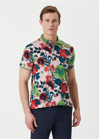 Etro Erkek Yeşil Polo Yaka Çiçek Desenli T-shirt S Eu Etro Erkek Yeşil Polo Yaka Çiçek Desenli T-shirt S Eu