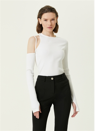 Helmut Lang Kadın Beyaz Asimetrik Kesim Detaylı Bluz Xs Eu Helmut Lang Kadın Beyaz Asimetrik Kesim Detaylı Bluz Xs Eu