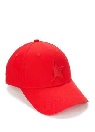 Golden Goose Kadın Kırmızı Logo Nakışlı Şapka S/M EU