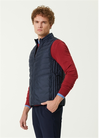 Beymen Club Erkek Lacivert Dik Yaka Puff Yelek XS EU Beymen Club Erkek Lacivert Dik Yaka Puff Yelek XS EU