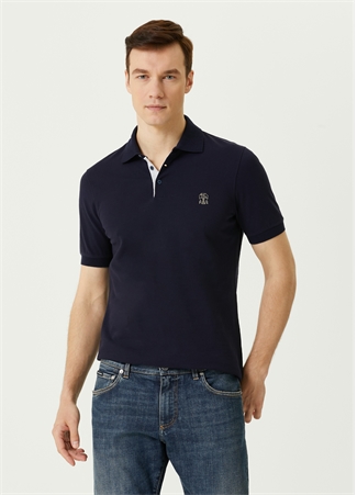 Brunello Cucinelli Erkek Polo Yaka Lacivert S Eu Brunello Cucinelli Erkek Polo Yaka Lacivert S Eu