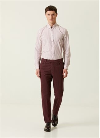 Pal Zileri Erkek Bordo Pantolon 48 IT