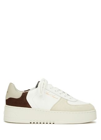 Axel Arigato Kadın Kahverengi Beyaz Deri Sneaker Bej 36 EU