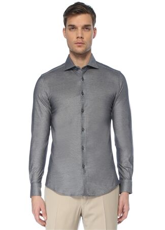 Pal Zileri Erkek Mavi İtalyan Yaka Gömlek 39 IT