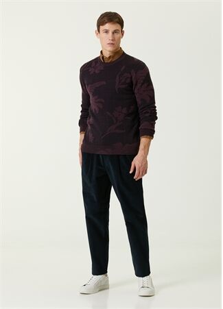 PS by Paul Smith Erkek Lacivert Pilili Kadife Pantolon 34 US