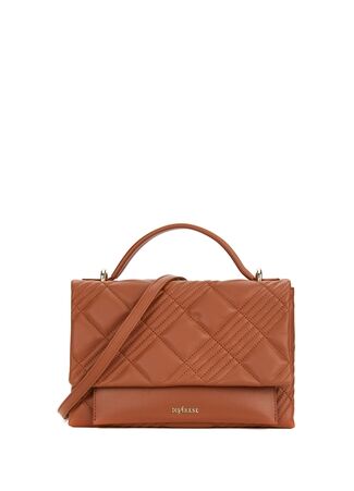 Divarese Kadın Taba Kapitoneli Omuz Çantası Turuncu EU