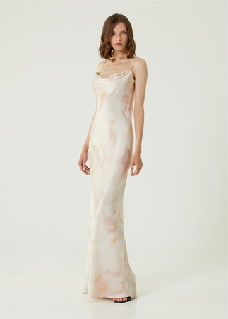 Academia Kadın Altın Rengi İnce Askılı Maksi Saten Abiye Elbise Pembe 38 Academia Kadın Altın Rengi İnce Askılı Maksi Saten Abiye Elbise Pembe 38