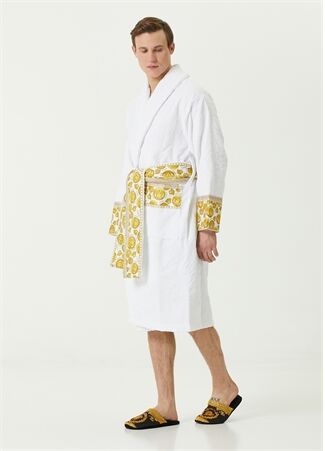 Versace I Love Baroque Beyaz Gold Bornoz Versace I Love Baroque Beyaz Gold Bornoz