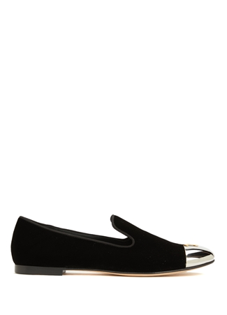 Giuseppe Zanotti Kadın Siyah Silver Logo Detaylı Deri Loafer 40 EU Giuseppe Zanotti Kadın Siyah Silver Logo Detaylı Deri Loafer 40 EU